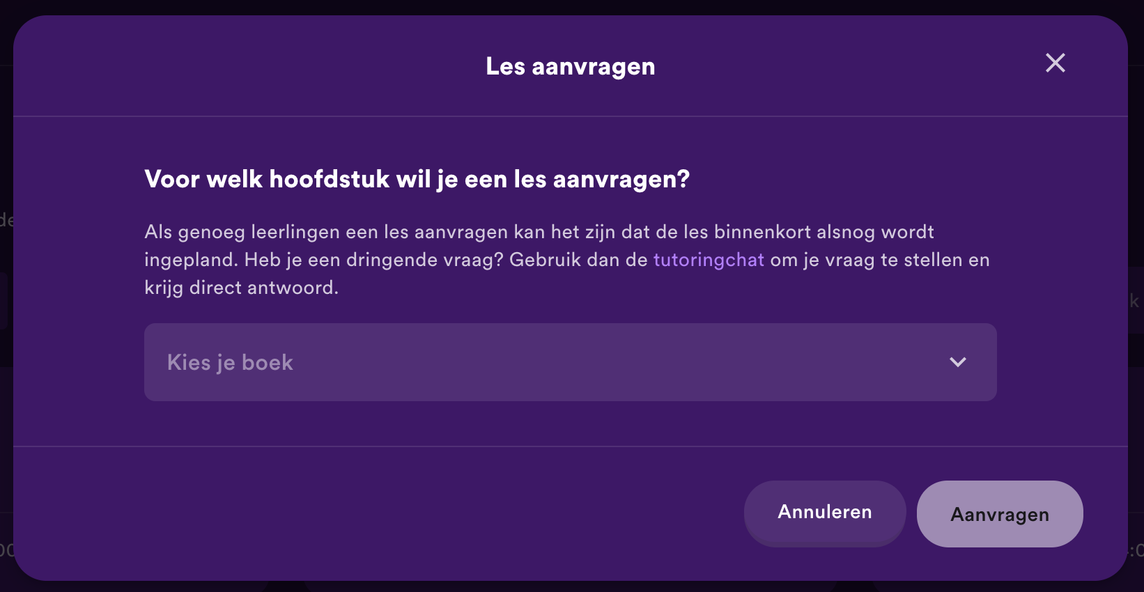 Hoe vraag ik een les aan? – StudyGo Klantenservice