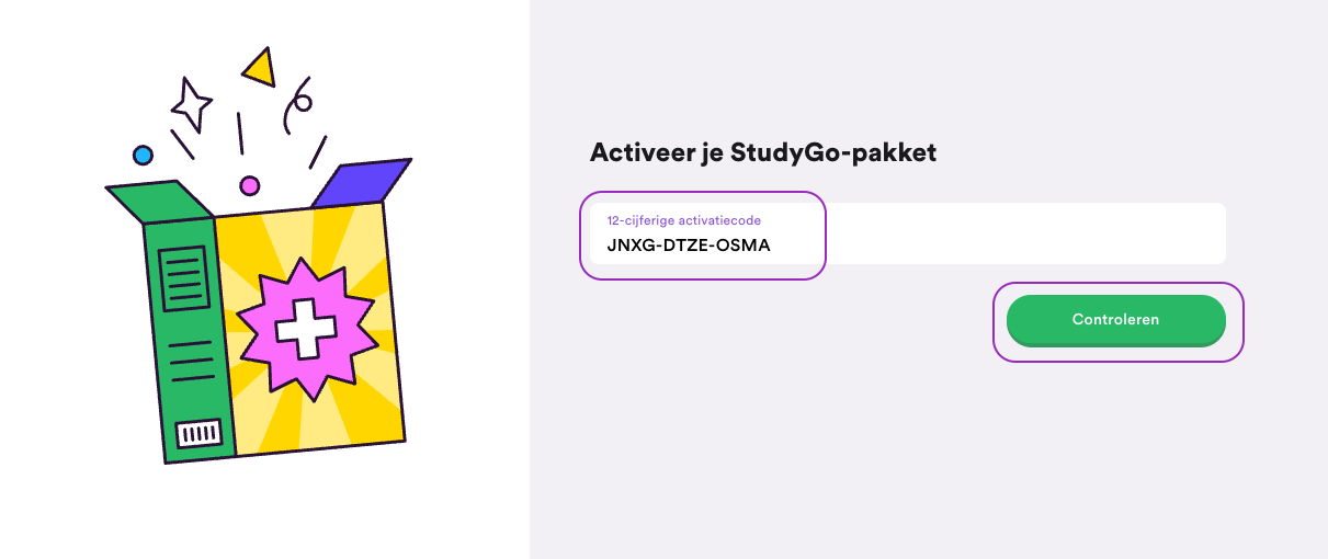 Hoe activeer ik mijn pakket met een activatiecode? – StudyGo Klantenservice